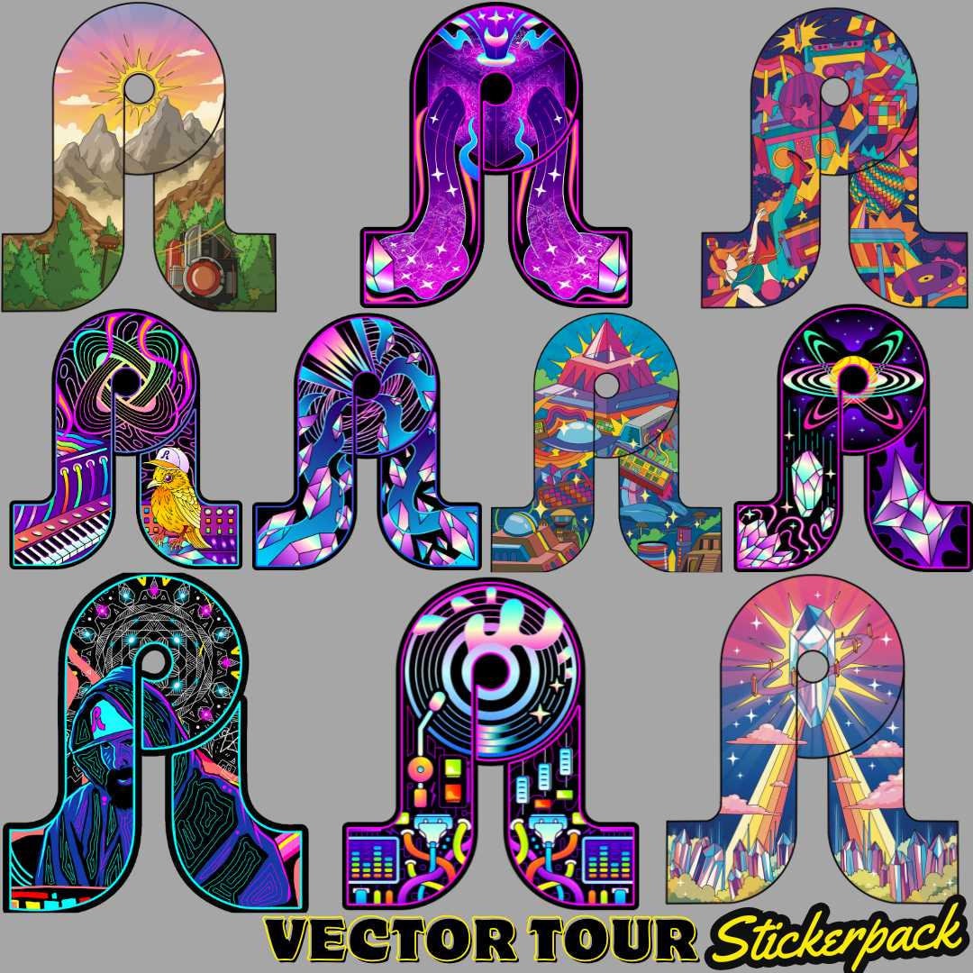 PL Vector Tour Sticker-pack* [pretty Lights Stickers] [SPOT UV Enhanced ...