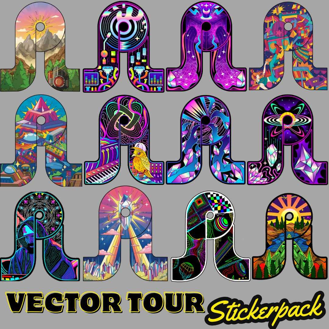 PL Vector Tour Sticker-pack* [pretty Lights Stickers] [SPOT UV Enhanced ...