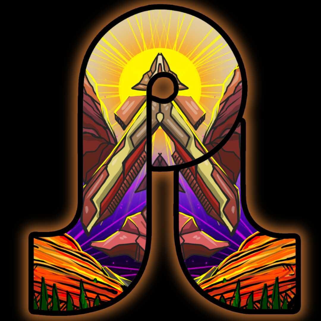 Pretty Lights "red Rocks" Sticker [spot UV Enhanced] [PL Sticker] - Etsy