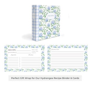 Blue Hydrangea Wrapping Paper, Floral Gift Wrap Perfect for Birthdays ...