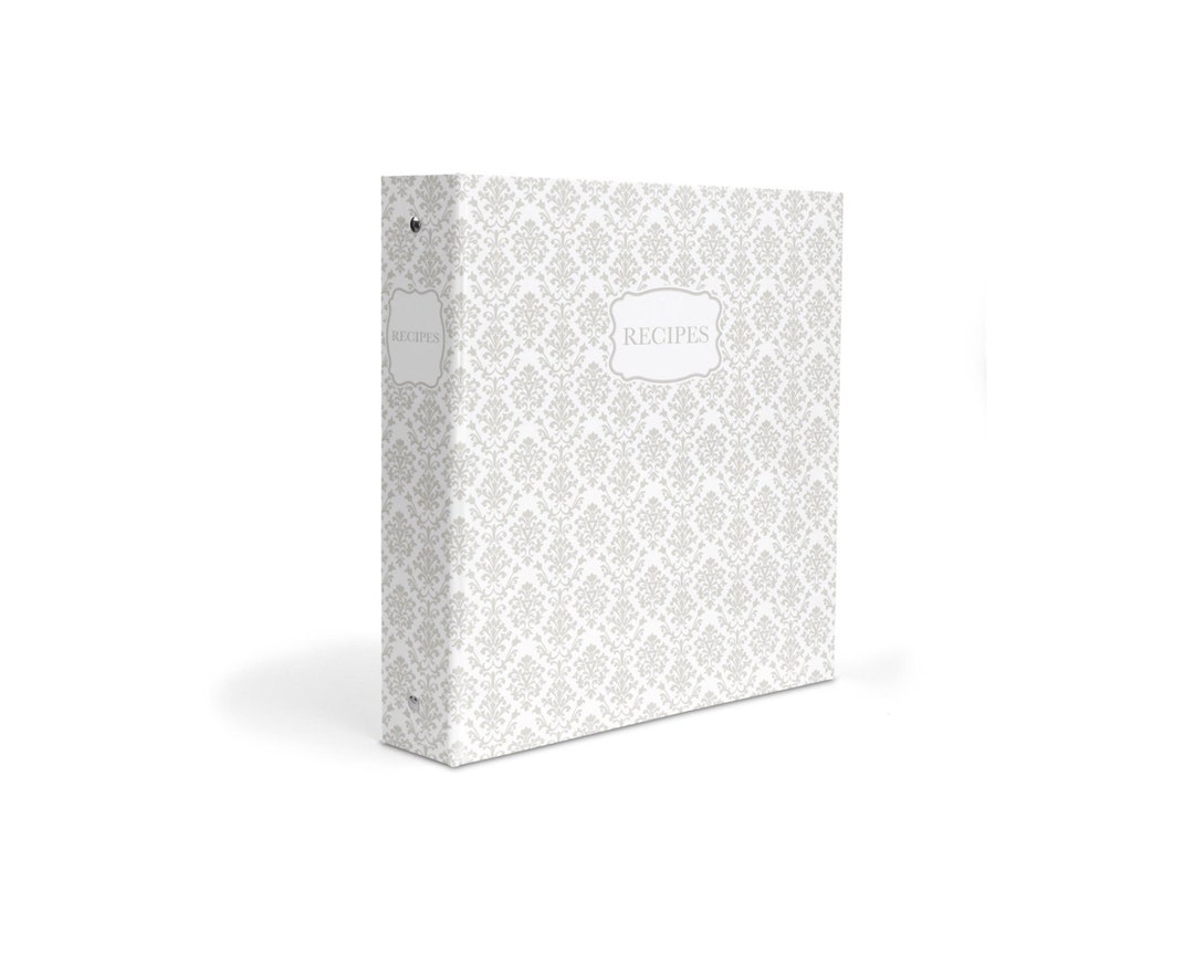 Personalized Damask Recipe Binder: Custom Family Cookbook Organizer ...