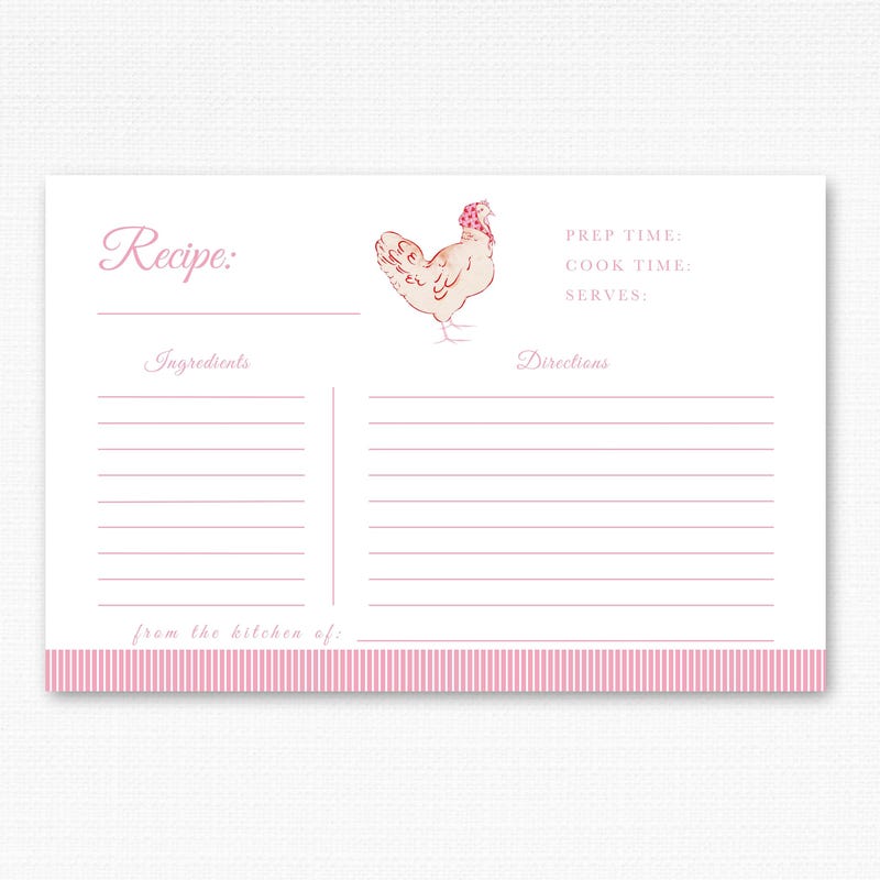 Chicken Recipes - Etsy