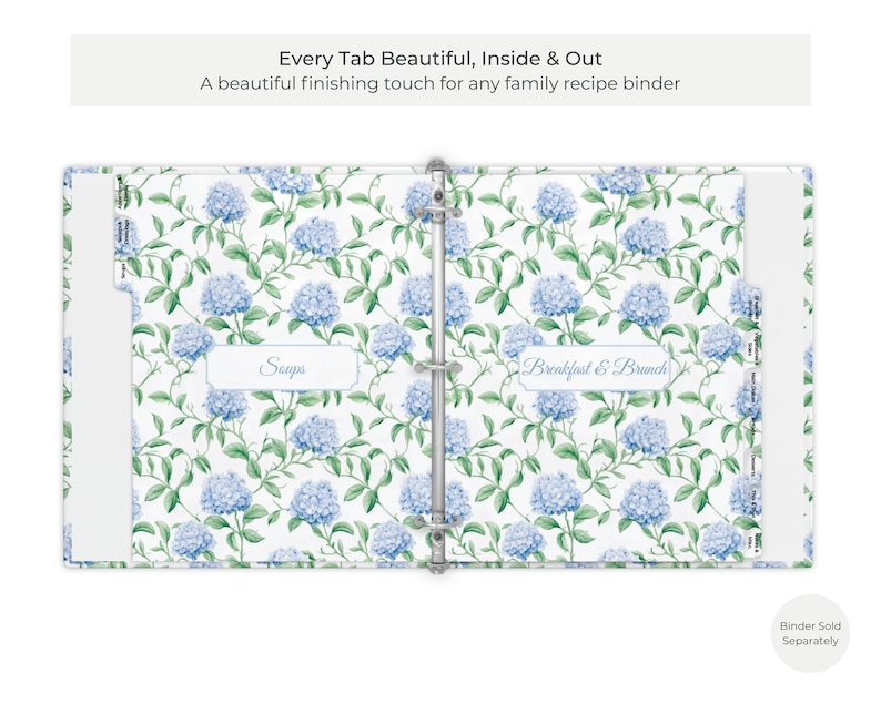 Recipe Binder Divider Tabs | Great for Custom Family Recipe Books ...