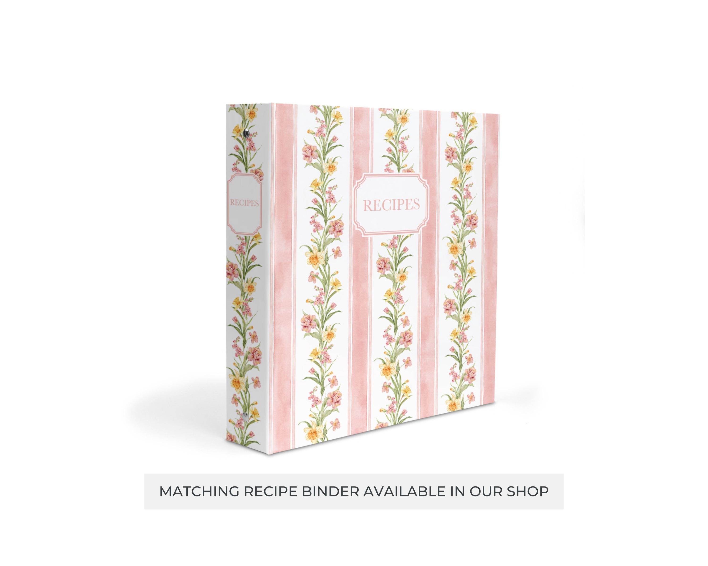 Tulip & Daffodil Recipe Cards - Ideal for Recipe Boxes, Binders ...