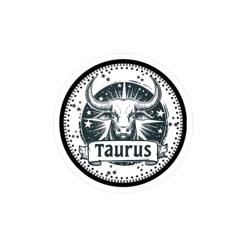 Taurus Zodiac Sticker - Bull Celestial Decal - Etsy