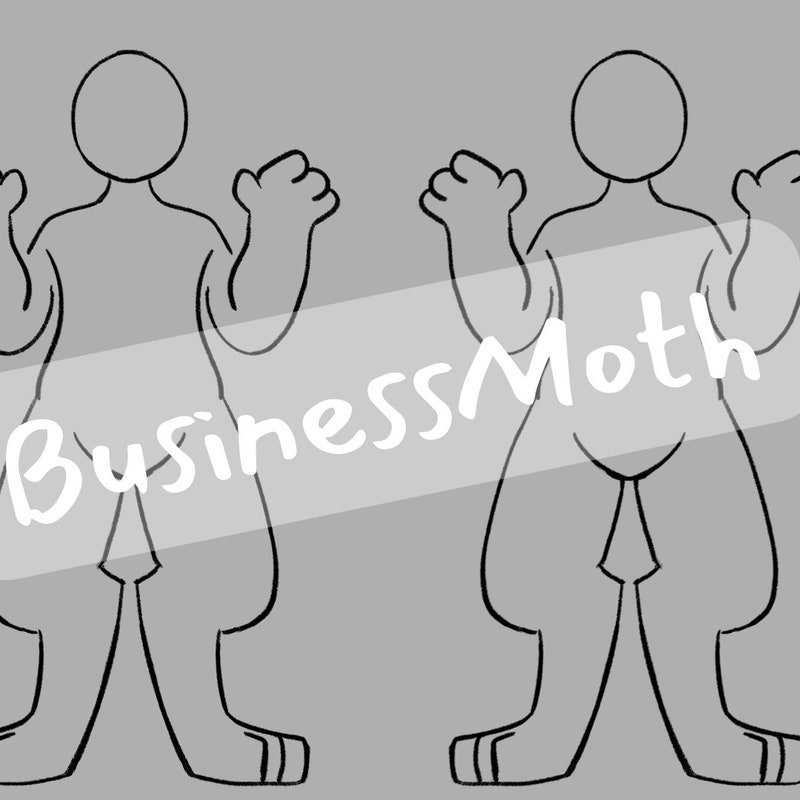 Furry Ref Sheet Base - Etsy