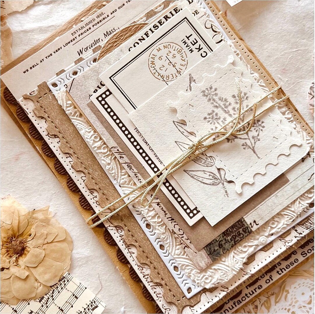 Decorative Paper Bundle Textured Embossed 20 Handmade Pieces for ...