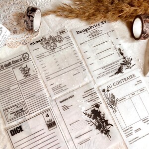 Minimal Design Vellum Paper 8 Sheets Art Collage Creative Journaling ...