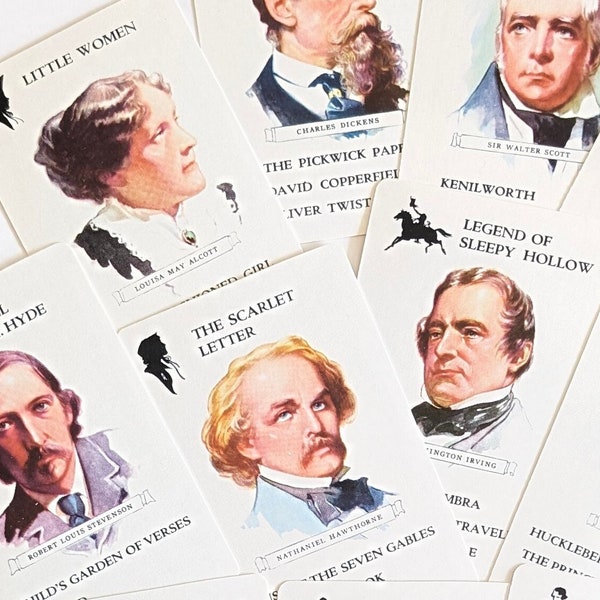 Authors Card Game - Etsy