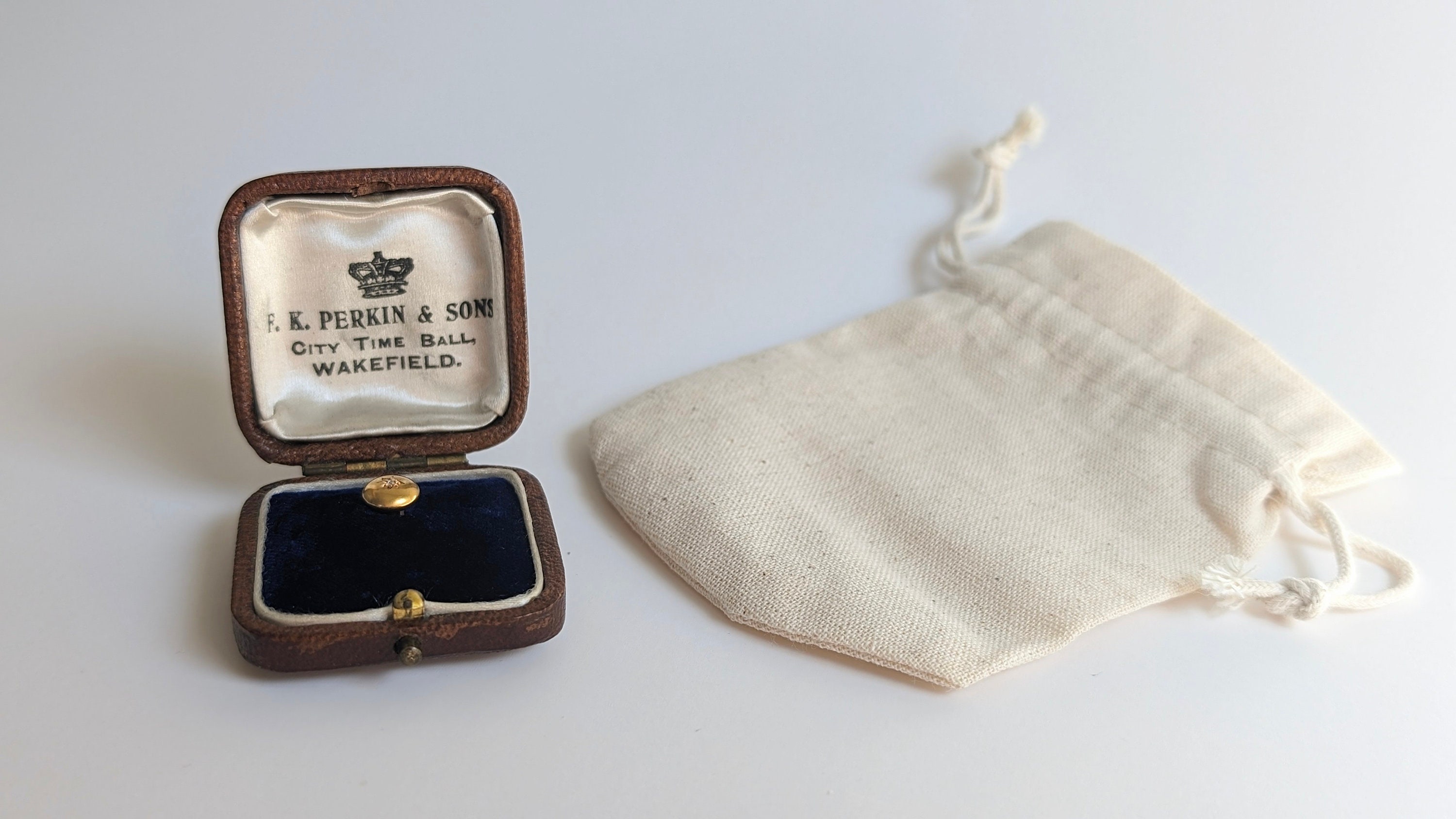 Antique Victorian Gold Collar Stud Button With Chester Hallmark 1898 ...