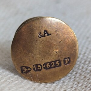 Antique Victorian Gold Collar Stud Button With Chester Hallmark 1898 ...