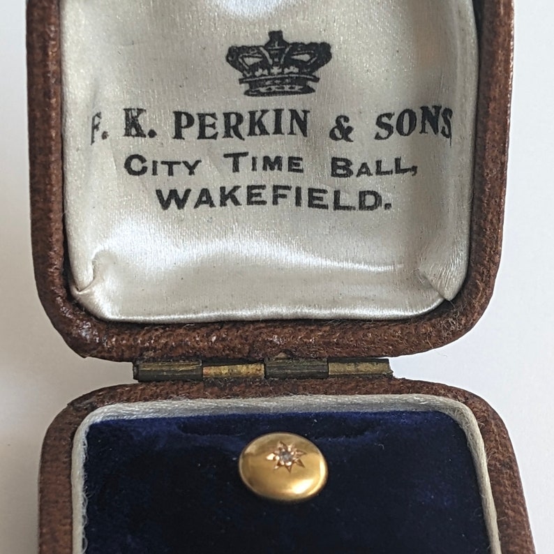 Antique Victorian Gold Collar Stud Button With Chester Hallmark 1898 ...