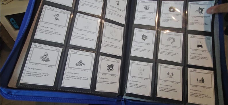 Pokémon TCG Binder Placeholders - Pokédex Edition - Generation I - Etsy
