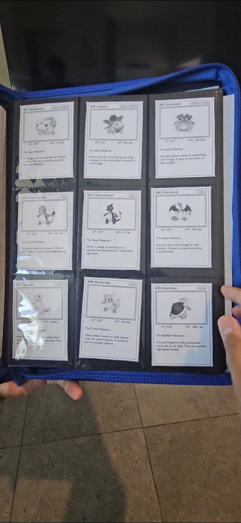 Pokémon TCG Binder Placeholders - Pokédex Edition - Generation I - Etsy