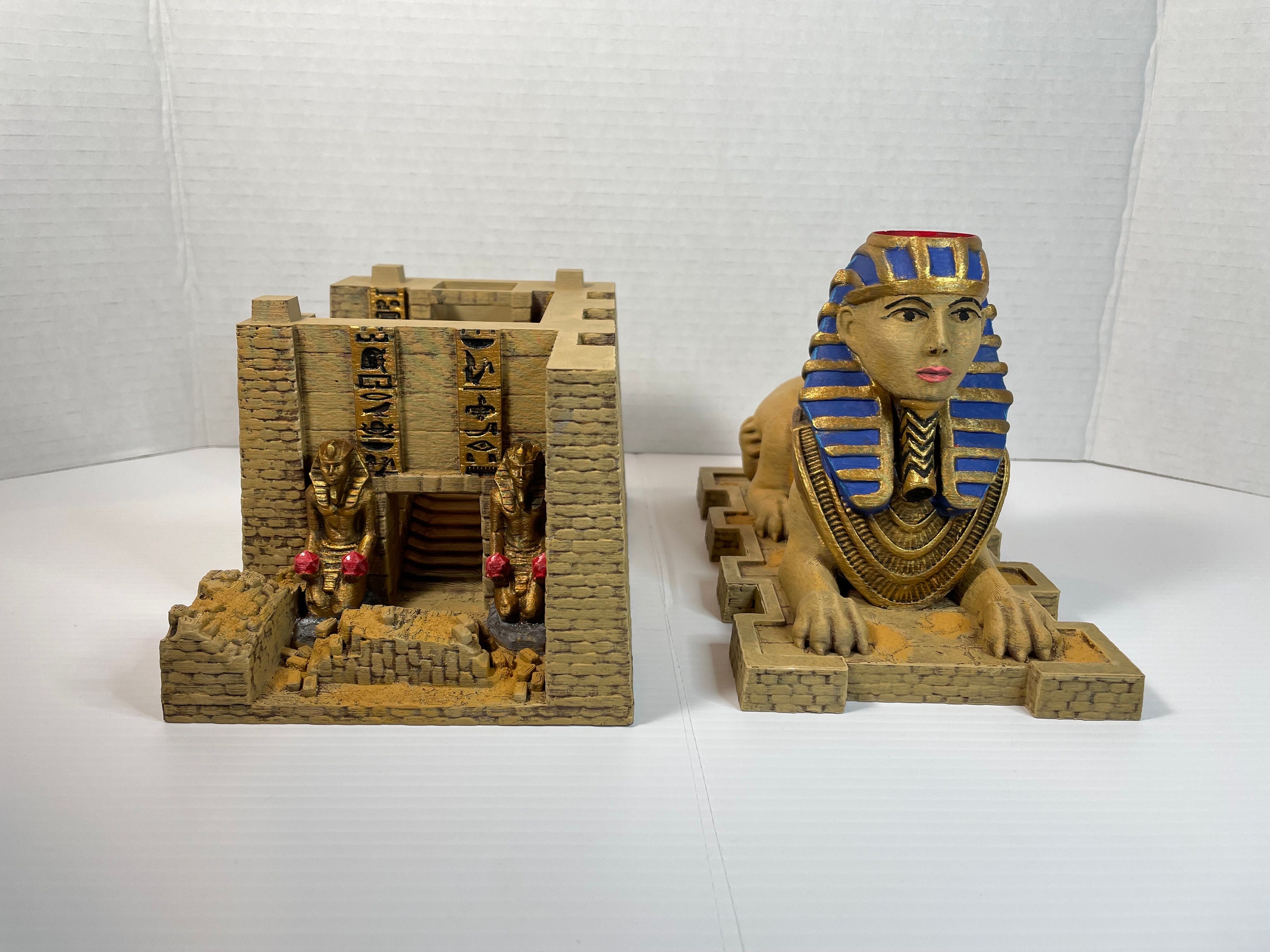 Custom Painted Ancient Egyptian Tomb Dice Tower - Etsy