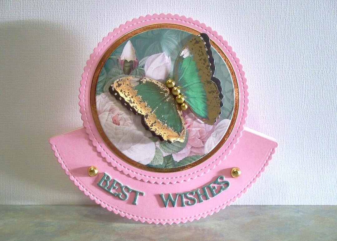 Handmade Rocking Card Features a Beautiful Butterfly With Gold Foiled ...