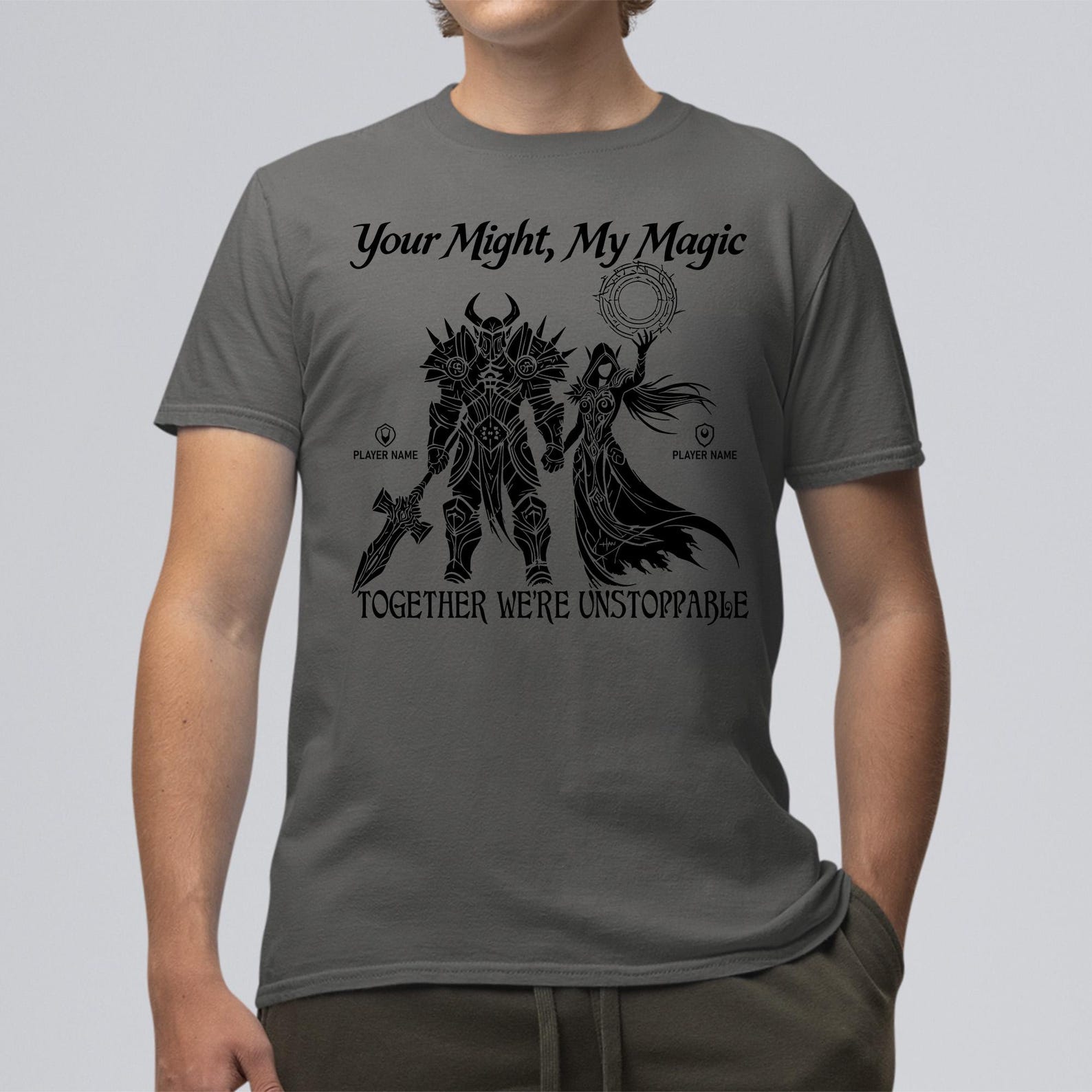 Warcraft Unstoppable Couple Shirt Personalize World of Warcraft Gamer ...