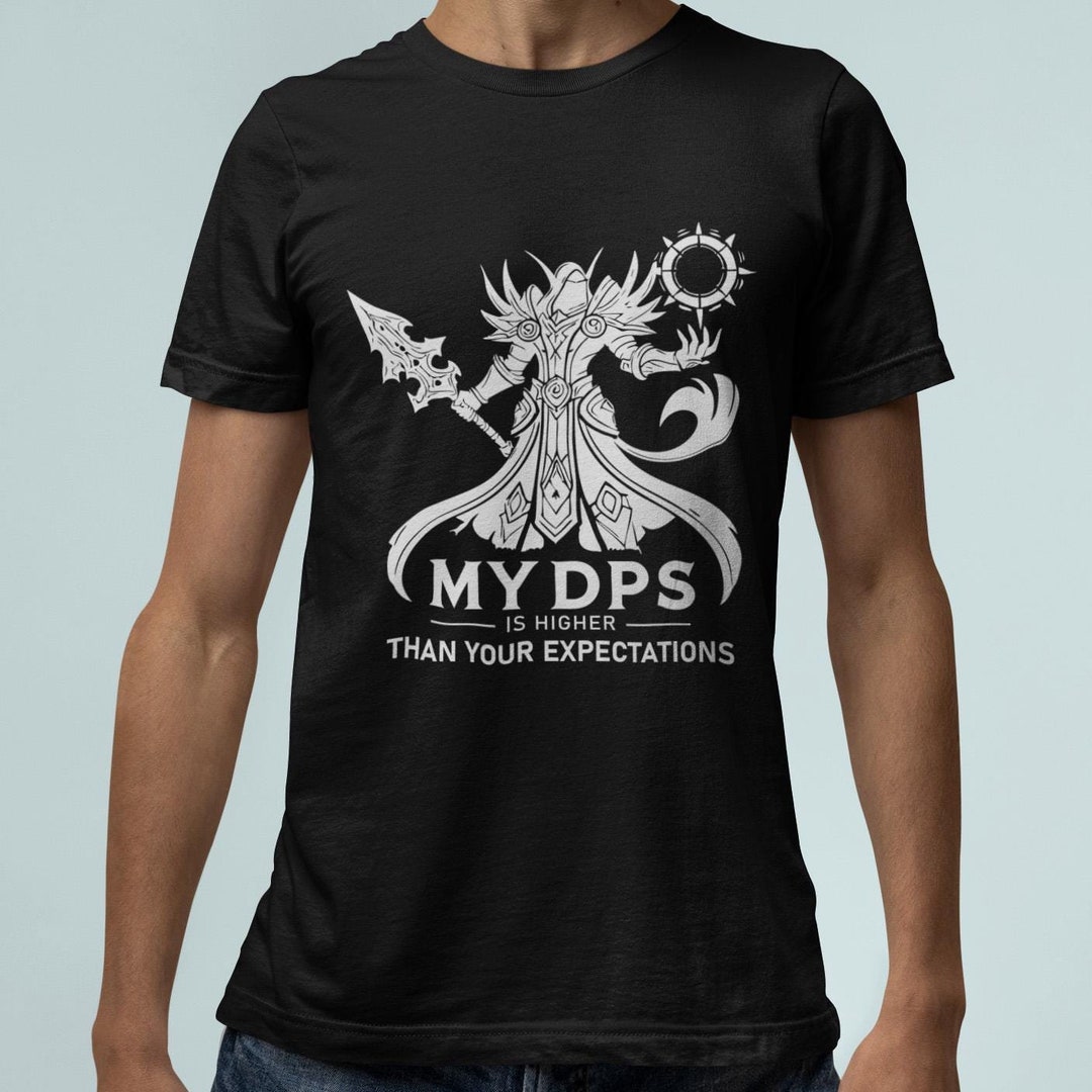 World of Warcraft DPS Shirt for Him, Wow Damage Dealer Shirt, Warcraft ...