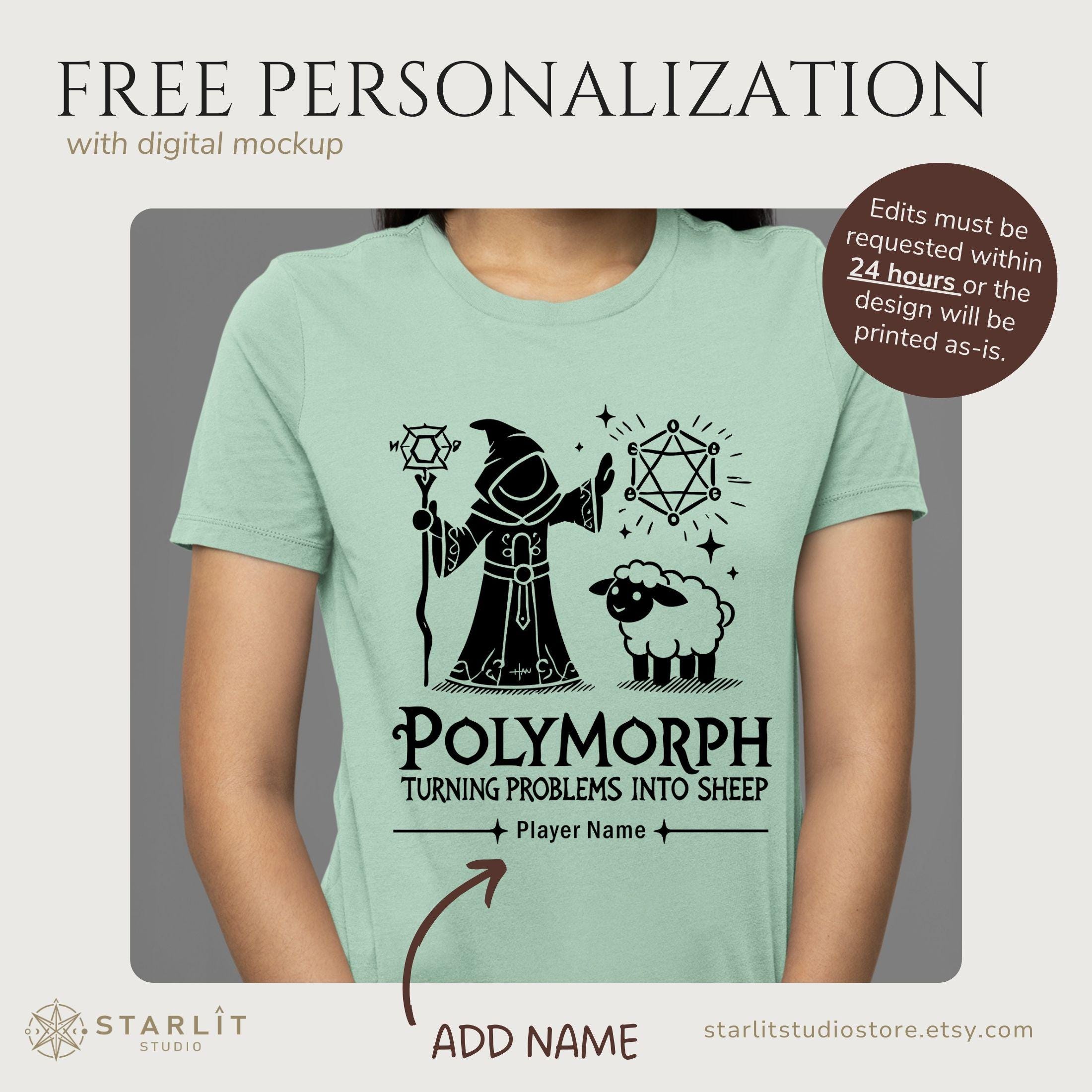 World of Warcraft Mage Polymorph Shirt Wow Mage Personalize Shirt ...