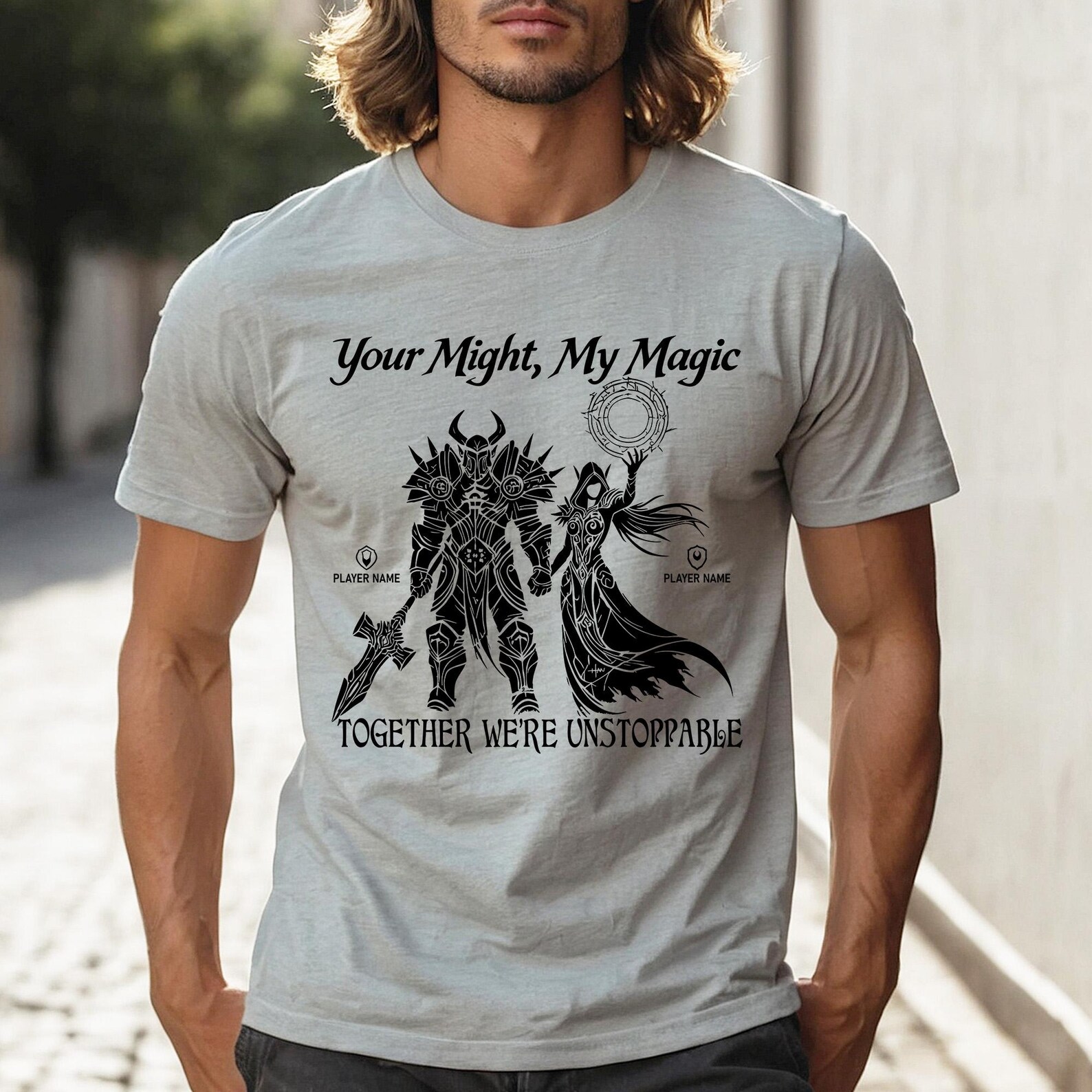 Warcraft Unstoppable Couple Shirt Personalize World of Warcraft Gamer ...