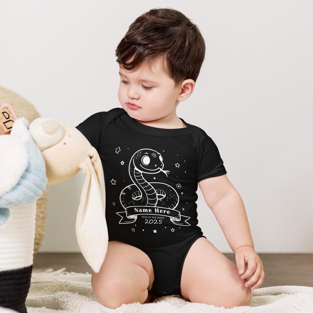 2025 Year of the Snake Newborn Baby Onesie, Chinese Zodiac Baby Outfit ...