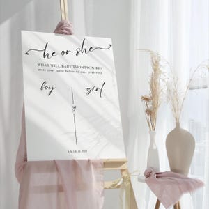 He or She Sign Baby Shower Welcome Sign, Oh Baby Welcome Sign Hello ...