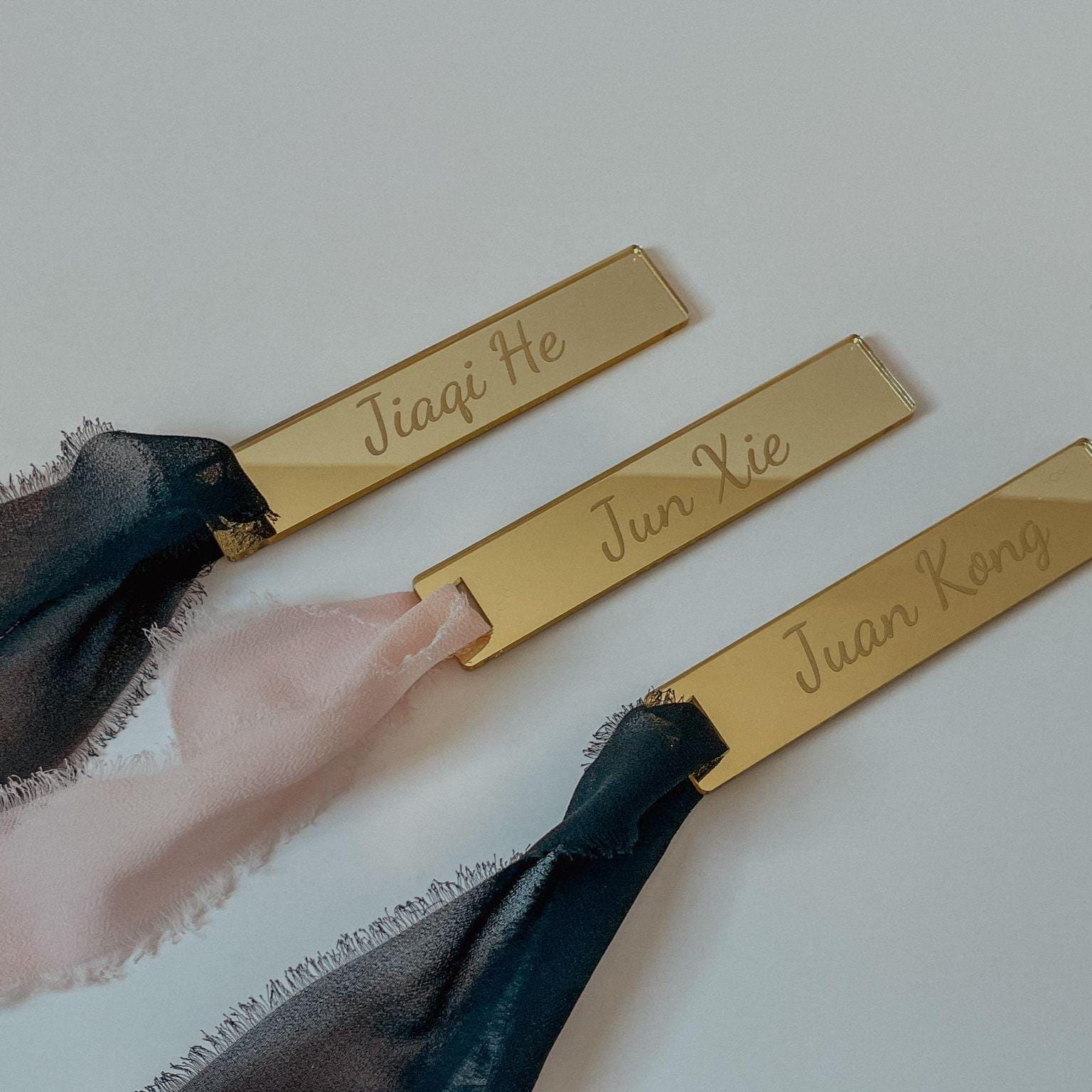 Acrylic Wedding Place Cards Laser Cut Place Name Signs Luxury Wedding ...