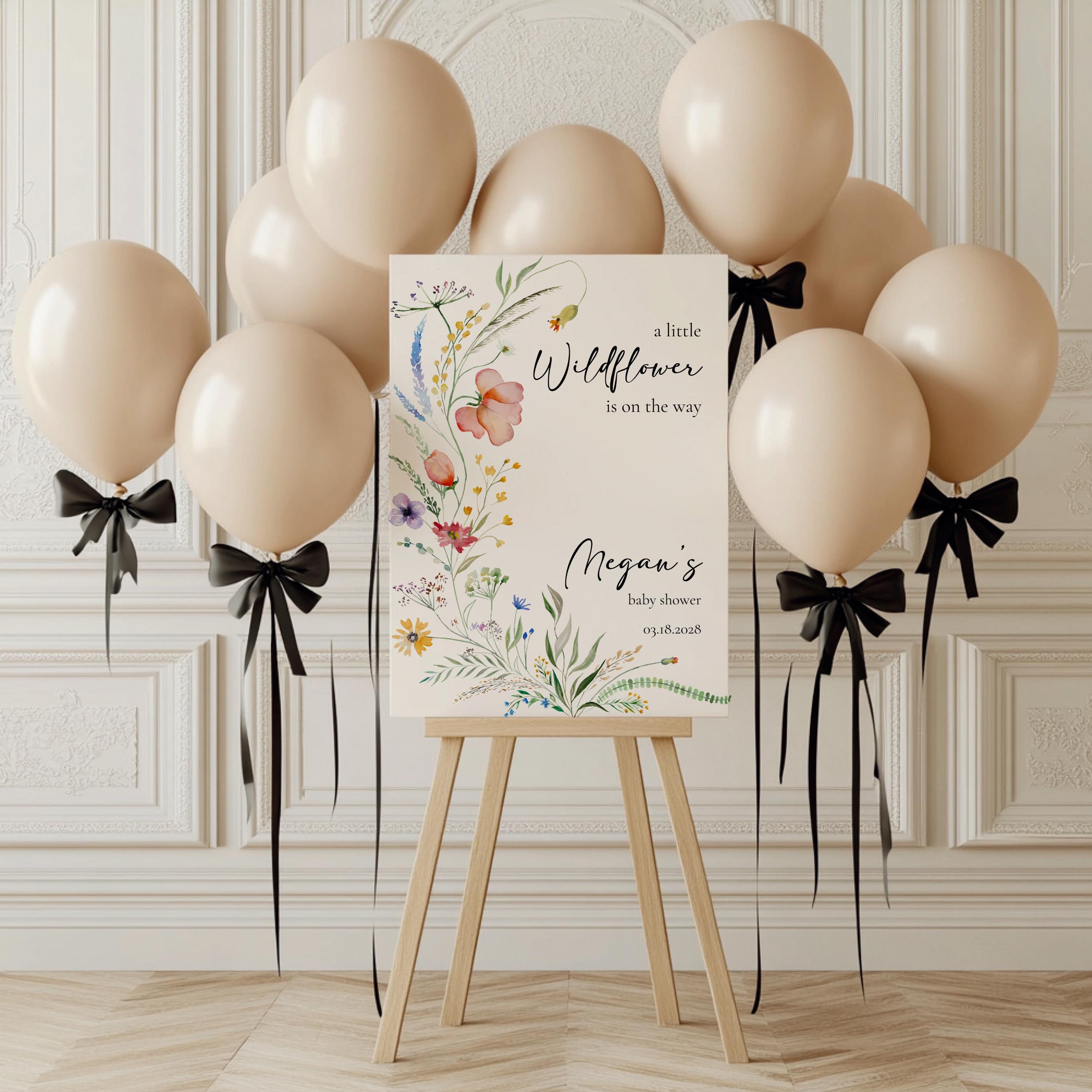 Wildflower Baby Shower Welcome Sign Bloom Welcome Sign Hello Baby ...