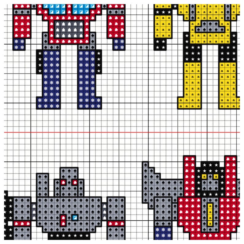 Transformers Cross Stitch Pattern, Autobots and Decepticons - Etsy
