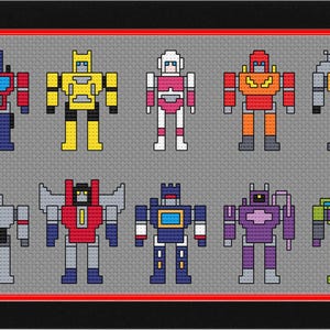 Transformers Cross Stitch Pattern, Autobots and Decepticons - Etsy