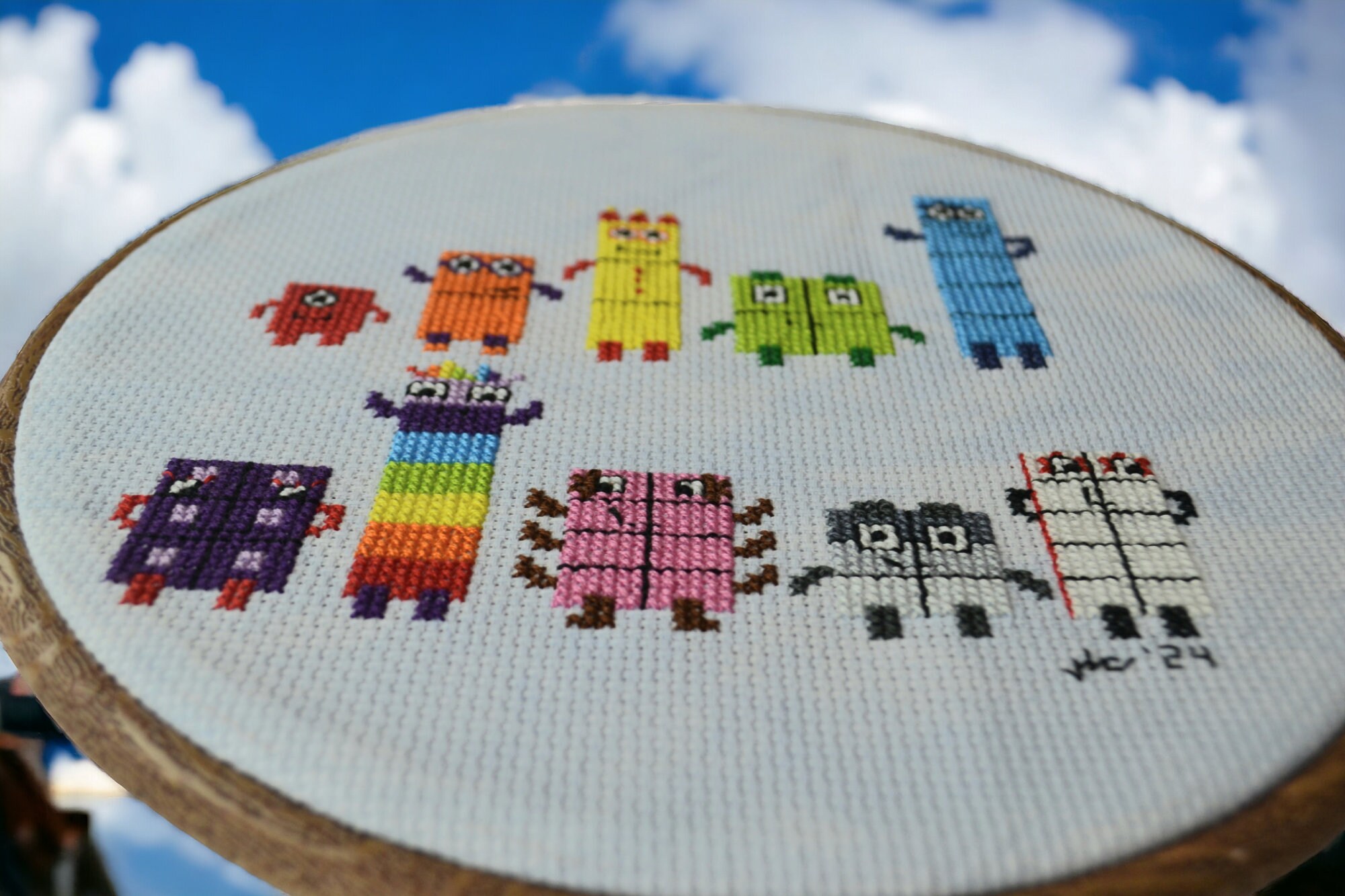 Number Blocks Cross Stitch Pattern - Etsy