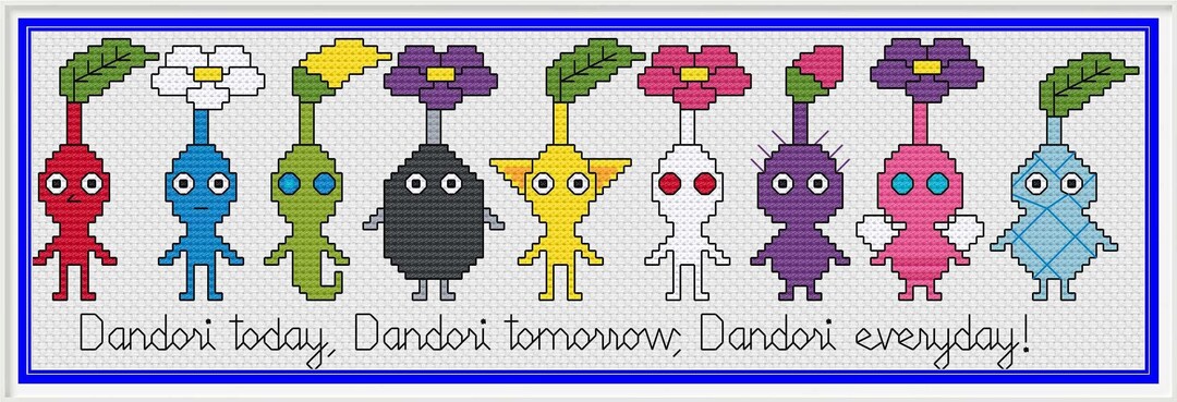Pikmin Cross Stitch Pattern - Etsy