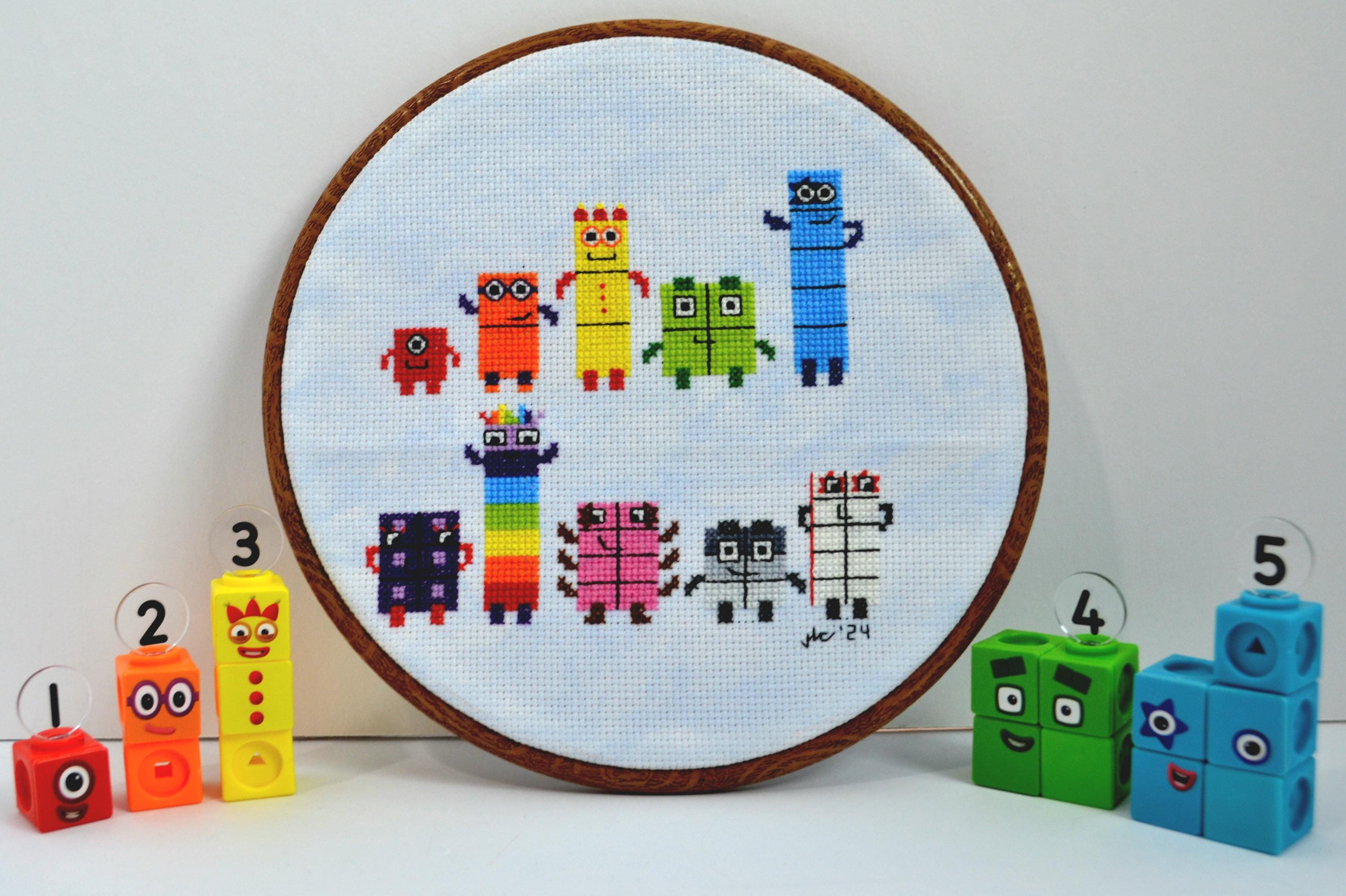 Number Blocks Cross Stitch Pattern - Etsy