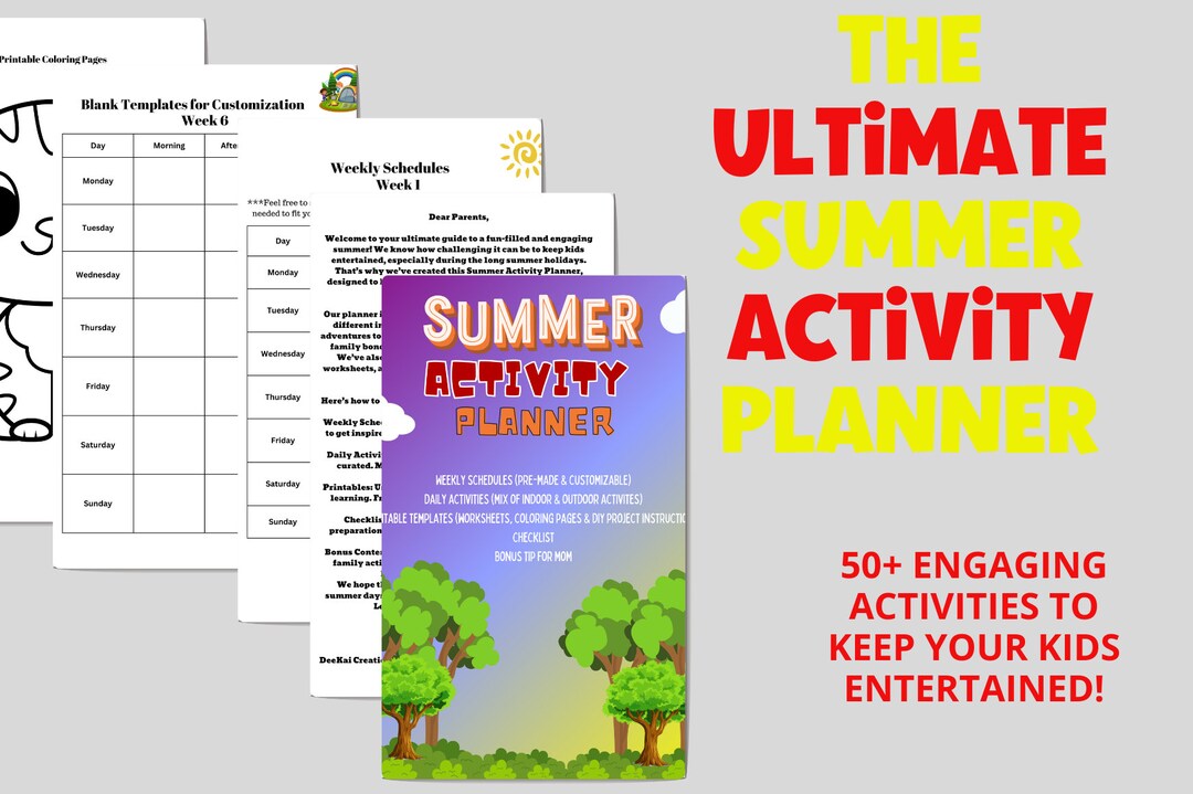 Ultimate Summer Activity Planner for Kids, 50 Fun & Educational ...