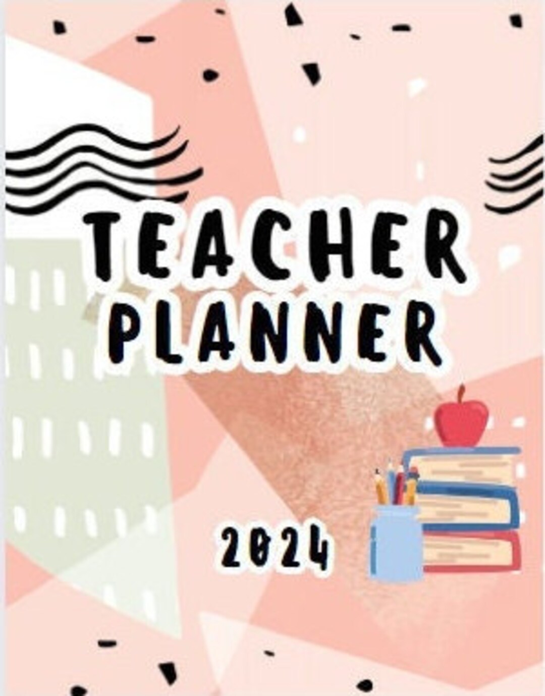 Teacher Planner for 2024 Pink - Etsy