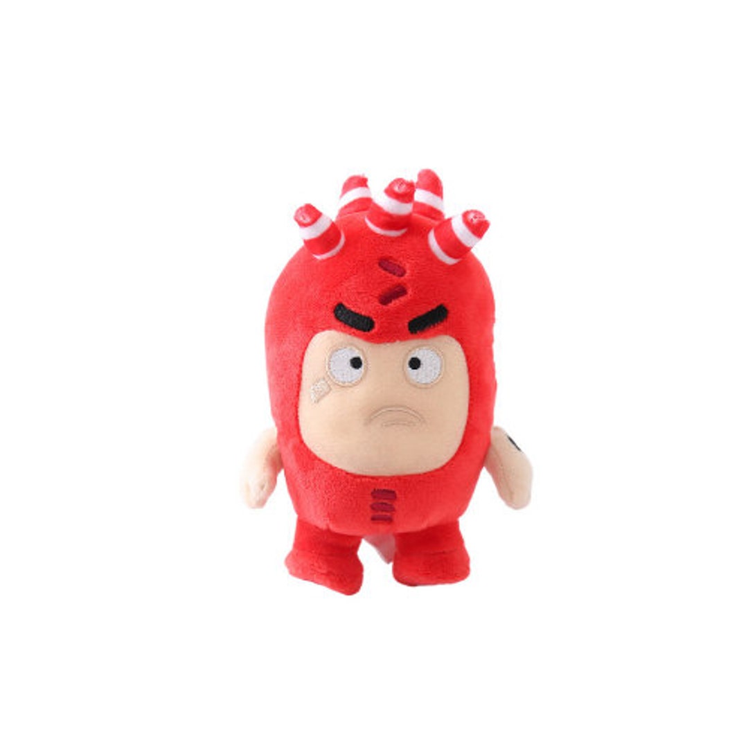 ODDBODS Plush Cartoon FUSE Cute Plushies 7 Toy Action Figure RED Doll ...