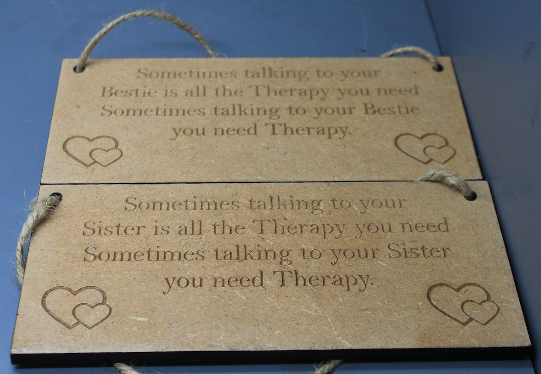 Sometimes Talking to Your Sister/bestie is Therapy... - Etsy
