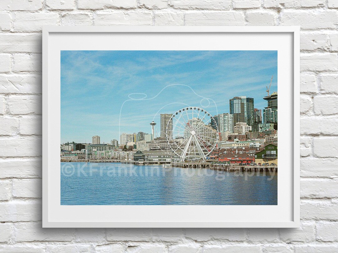 Seattle Skyline Photo Print: Waterfront, Space Needle, Puget Sound - Etsy