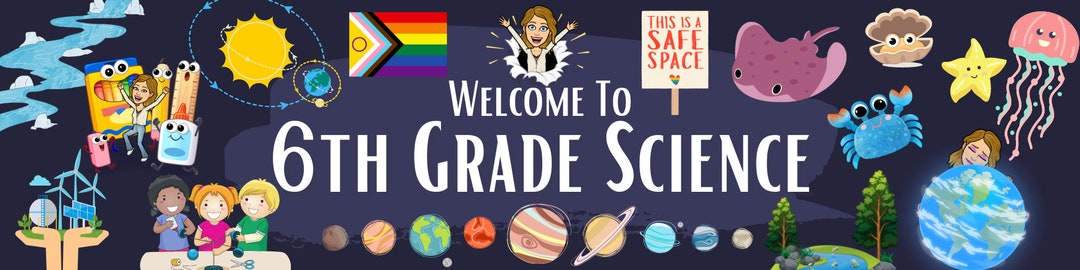 Custom Google Classroom/canvas Heading - Etsy