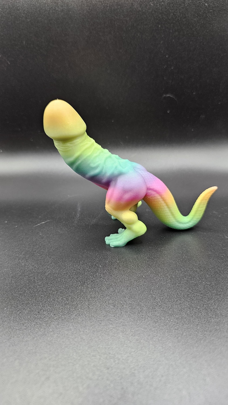 Rainbow Dickasaurus - Etsy