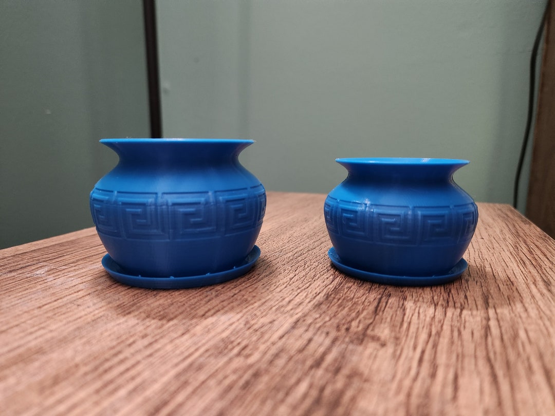 Grecian Planter Pots With Built in Saucer - Etsy