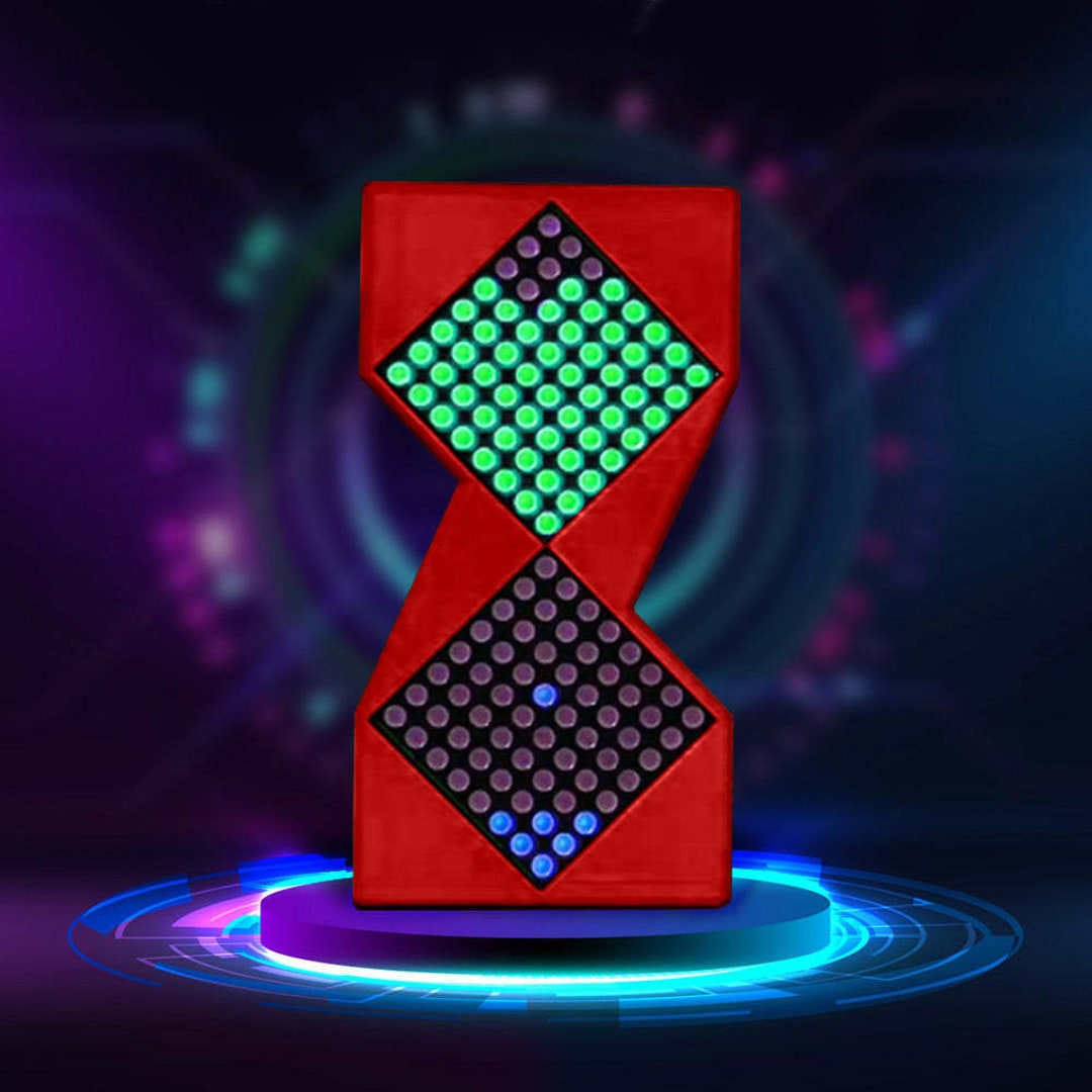 Electronic Hourglass Cyberpunk Desktop Hourglass Meter Clock Desktop ...