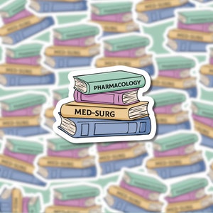 Nursing Student Sticker Pack (6)-nursing School, Nurses Week, RN LPN ...