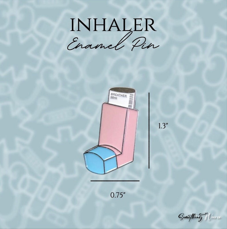 Take a Breather Inhaler Enamel Pin- Clinical Instructor Gift, Nursing ...
