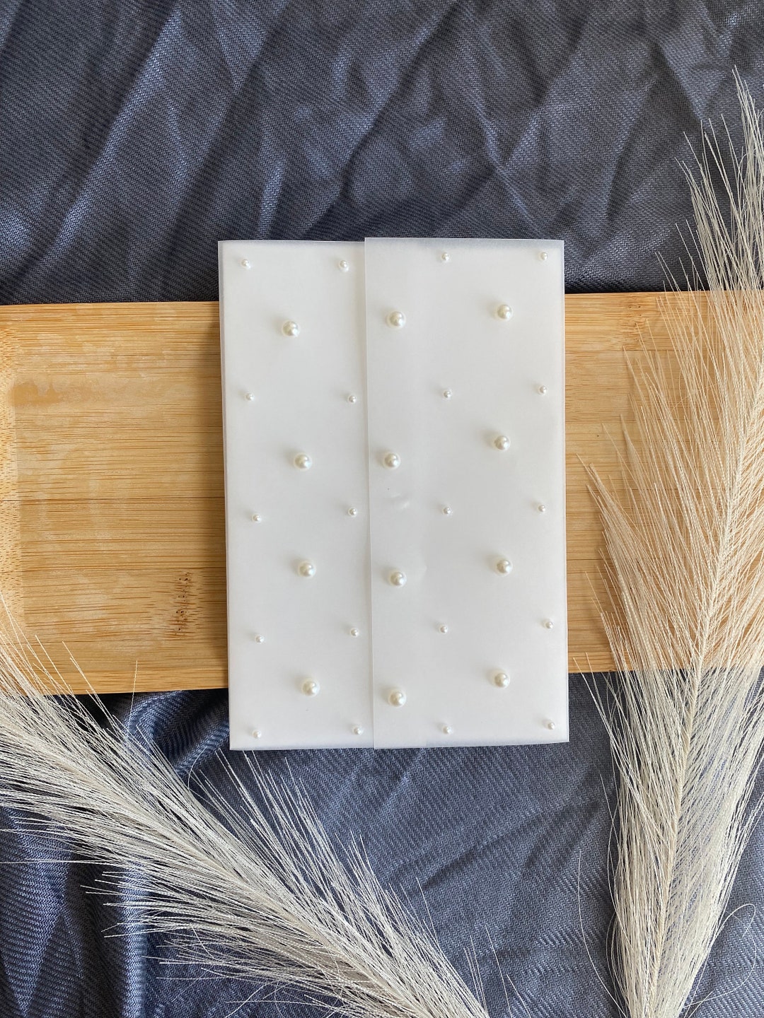 Pre-folded Vellum Jacket 5x7 4x6 A6 A5 Pearlvellum Wrap Hand Folding ...