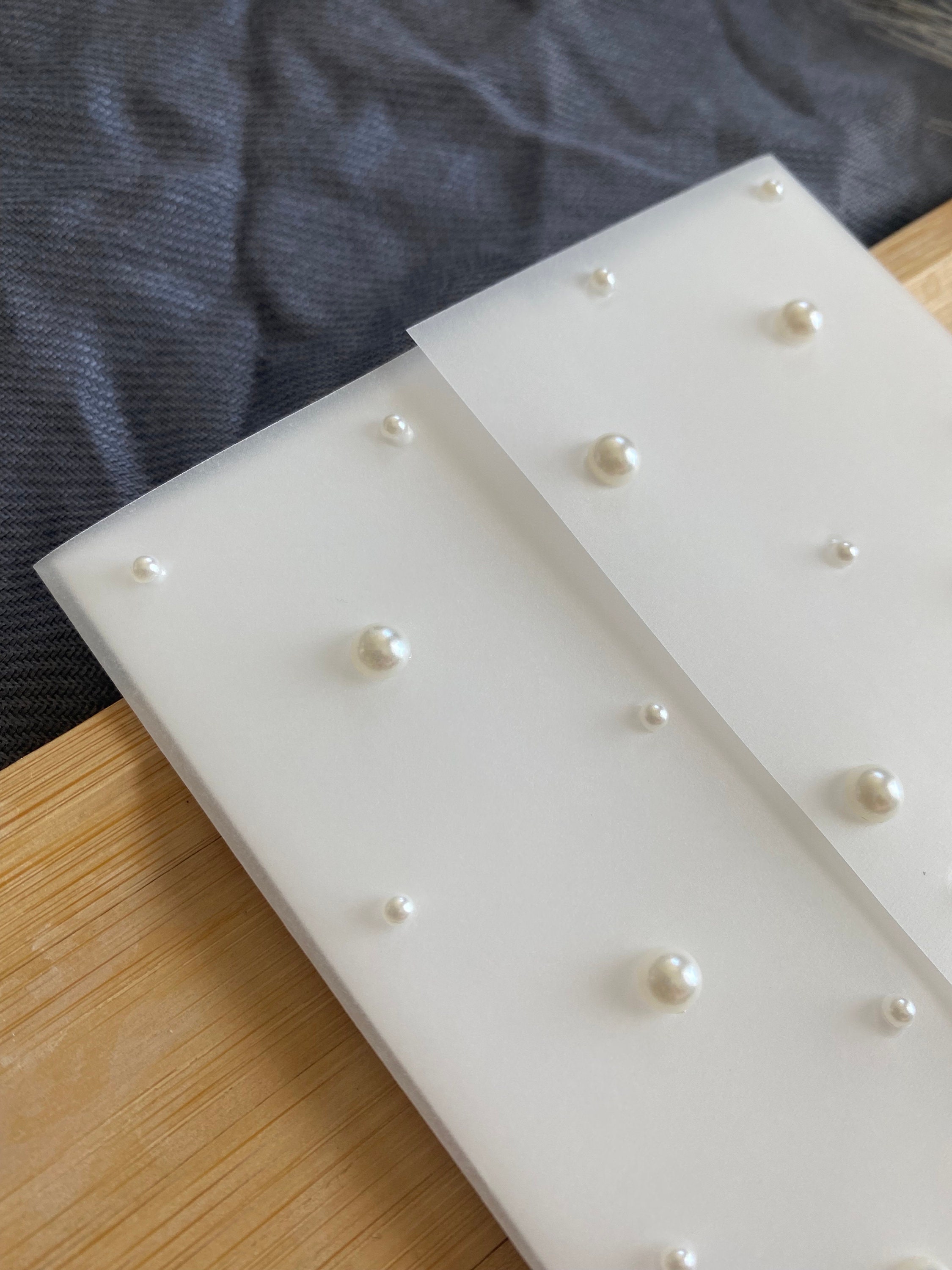 Pre-folded Vellum Jacket 5x7 4x6 A6 A5 Pearlvellum Wrap Hand Folding ...