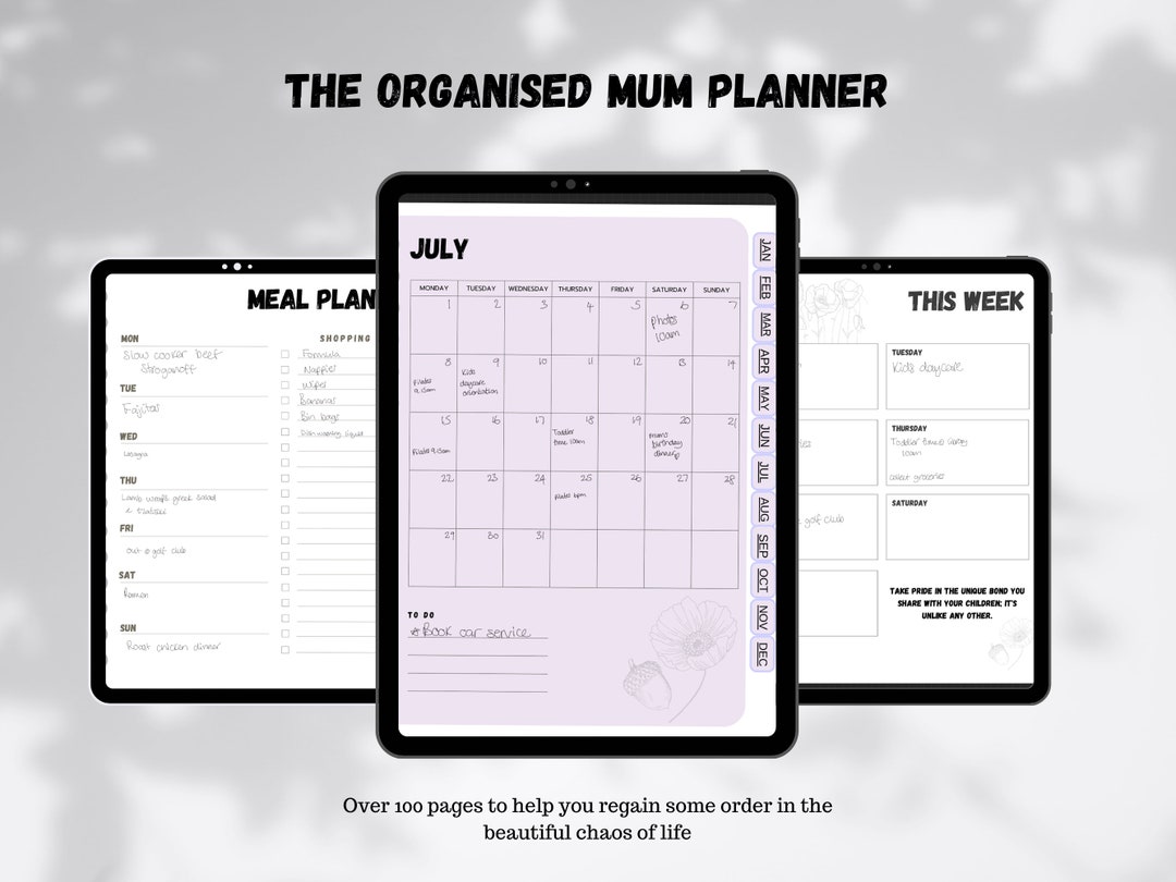 The Organised Mum Planner - Etsy