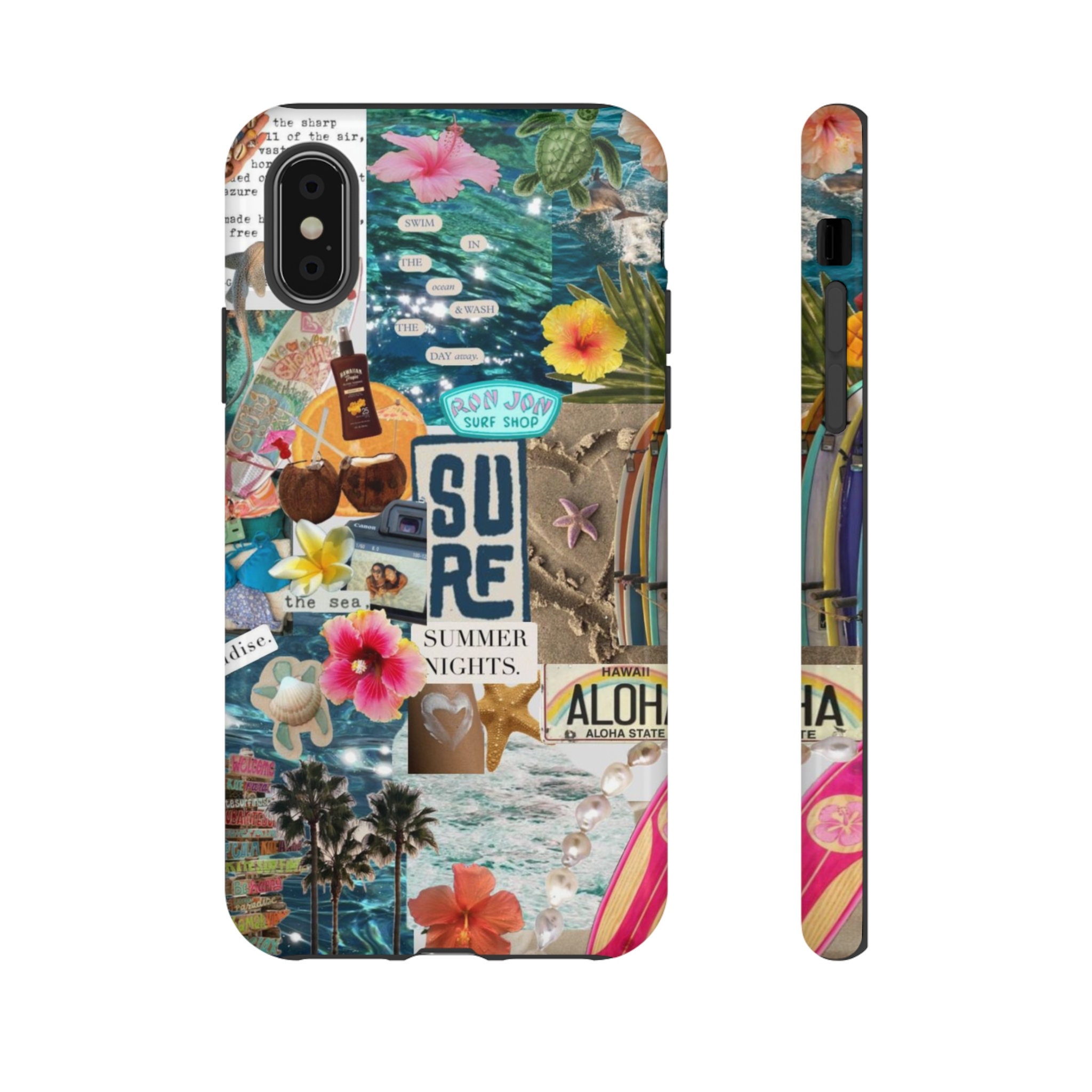 Hawaiian Coconut Girl Collage Phone Case, Beachy Phone Case, iPhone 15 ...