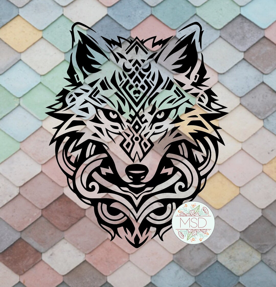 Fenrir Viking Norse Wolf SVG, EPS, AI, Cricut, Silhouette Vinyl Digital ...