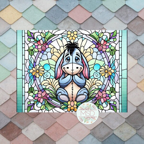 Eeyore Stained Glass - Etsy